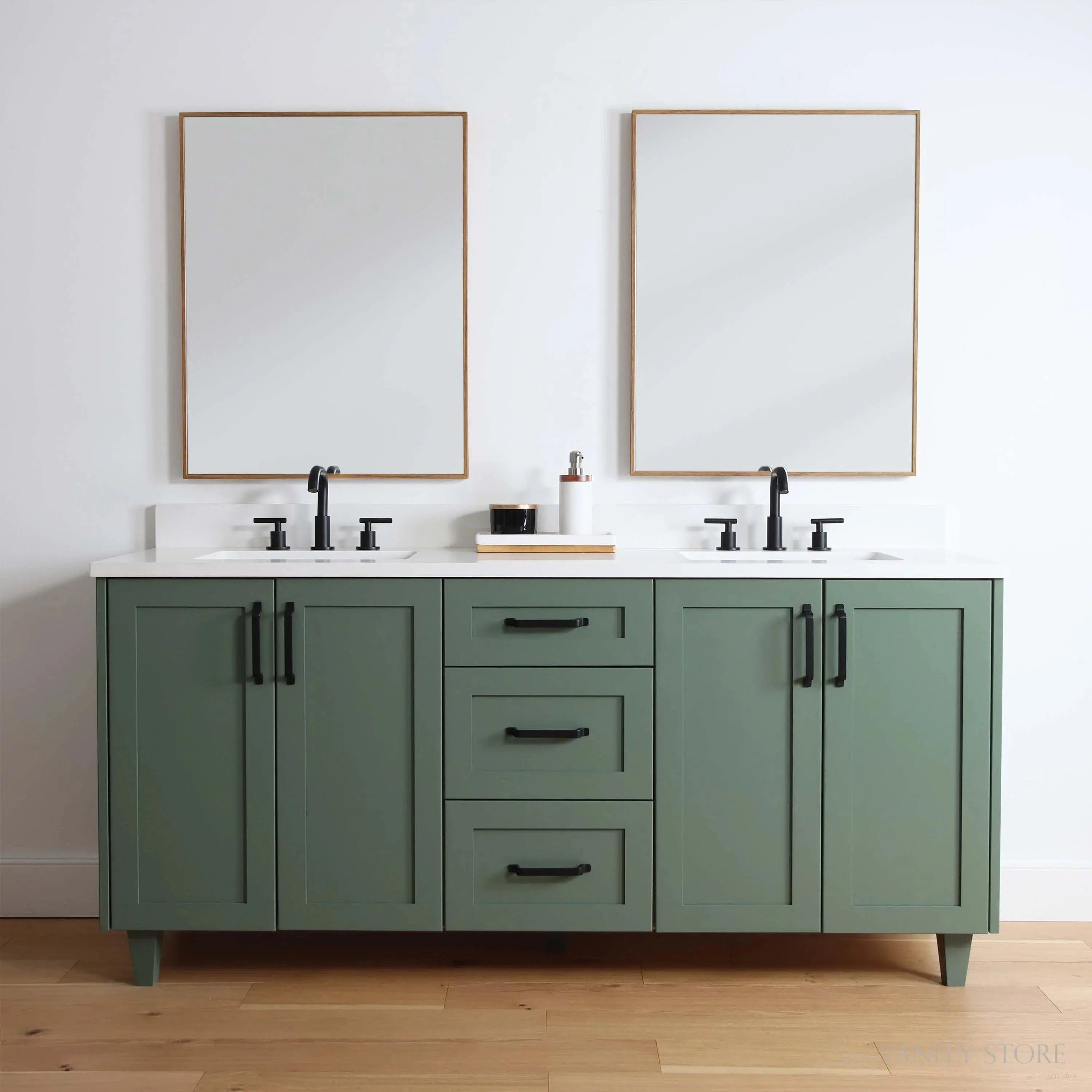 Green Vanities for Bathrooms | Sizes 24" to 72" Available – Teodor ...