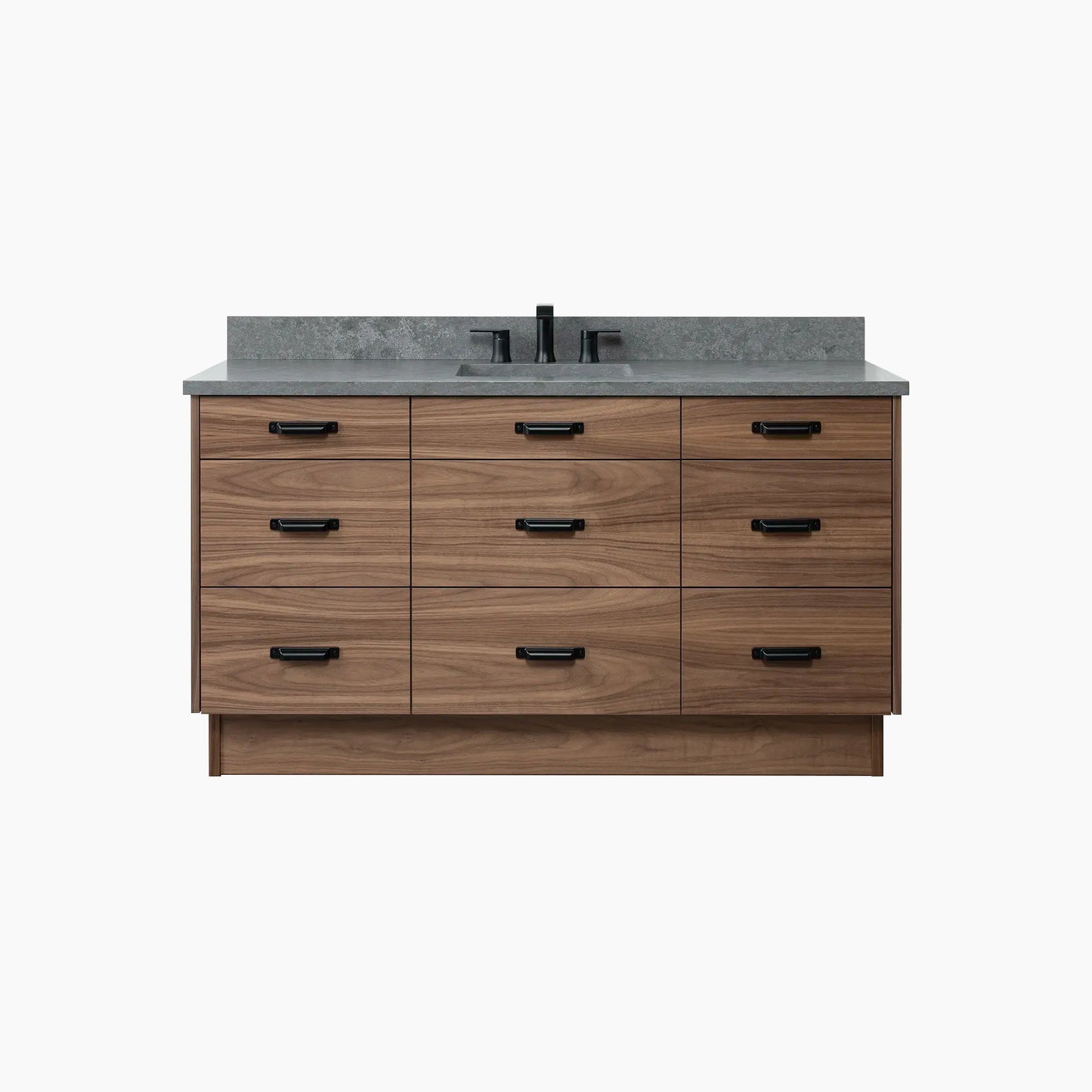 Asher 60" American Black Walnut Bathroom Vanity - Teodor Vanities ...