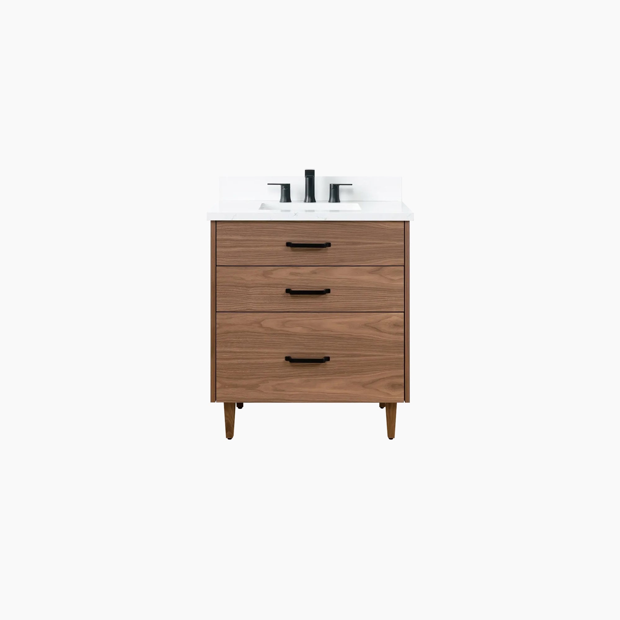 Austin SLIM 30" American Black Walnut Bathroom Vanity - Teodor – Teodor ...