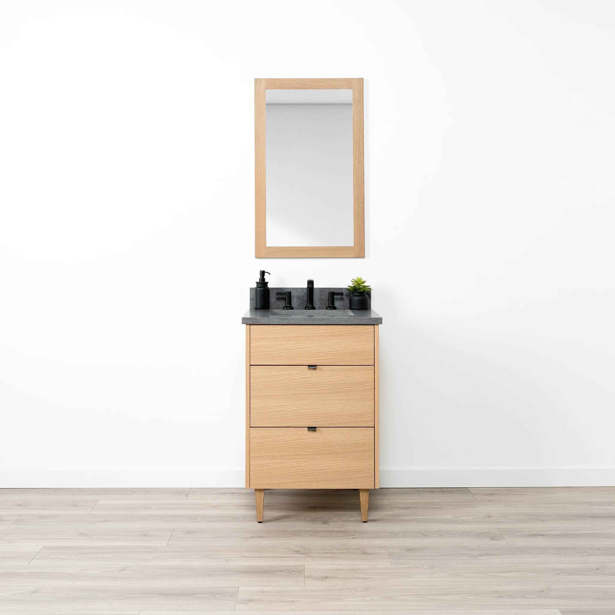 Ashbury 24" Natural White Oak Bathroom Vanity - Teodor Vanities United ...