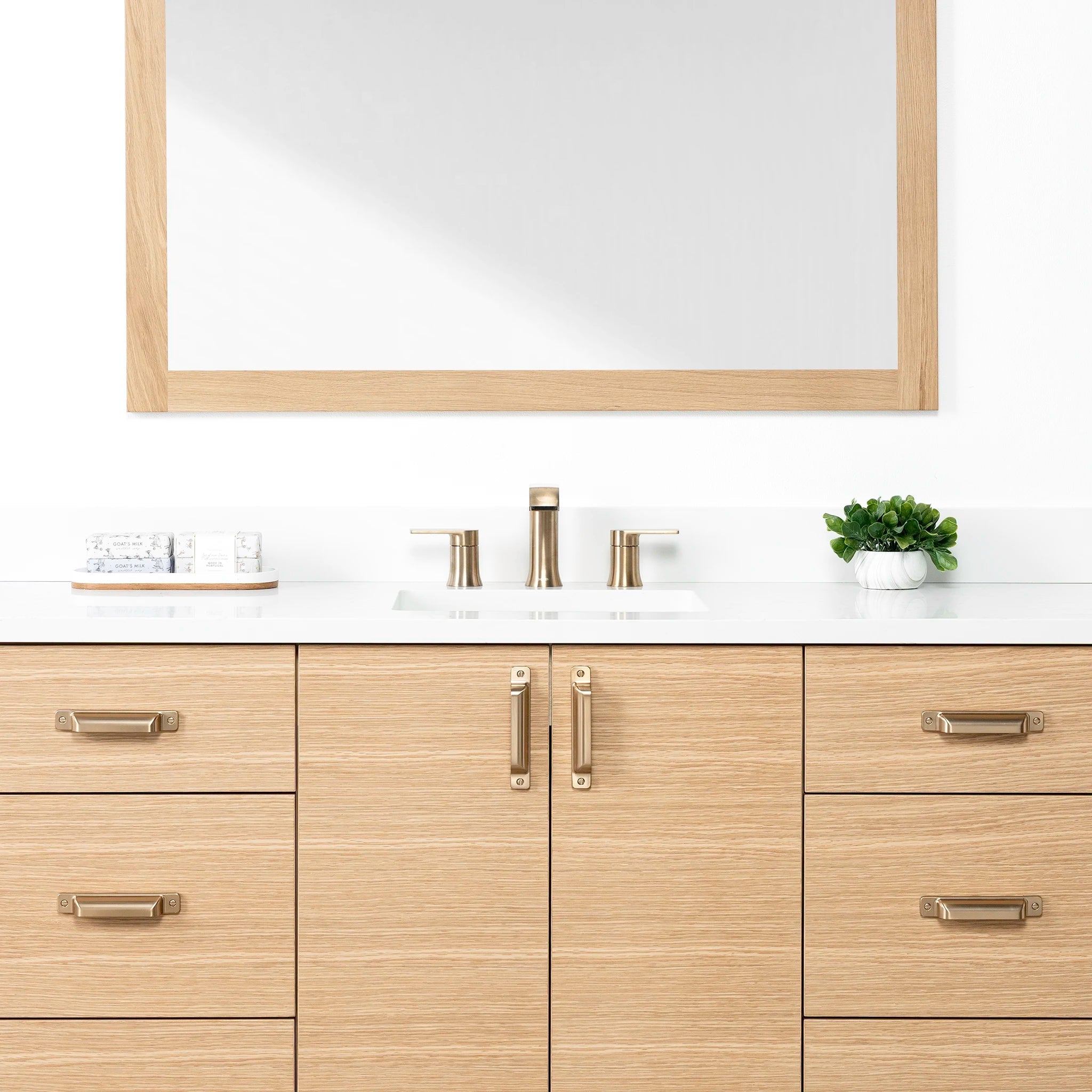 Ashbury 60" Natural White Oak Bathroom Vanity - Teodor Vanities United ...