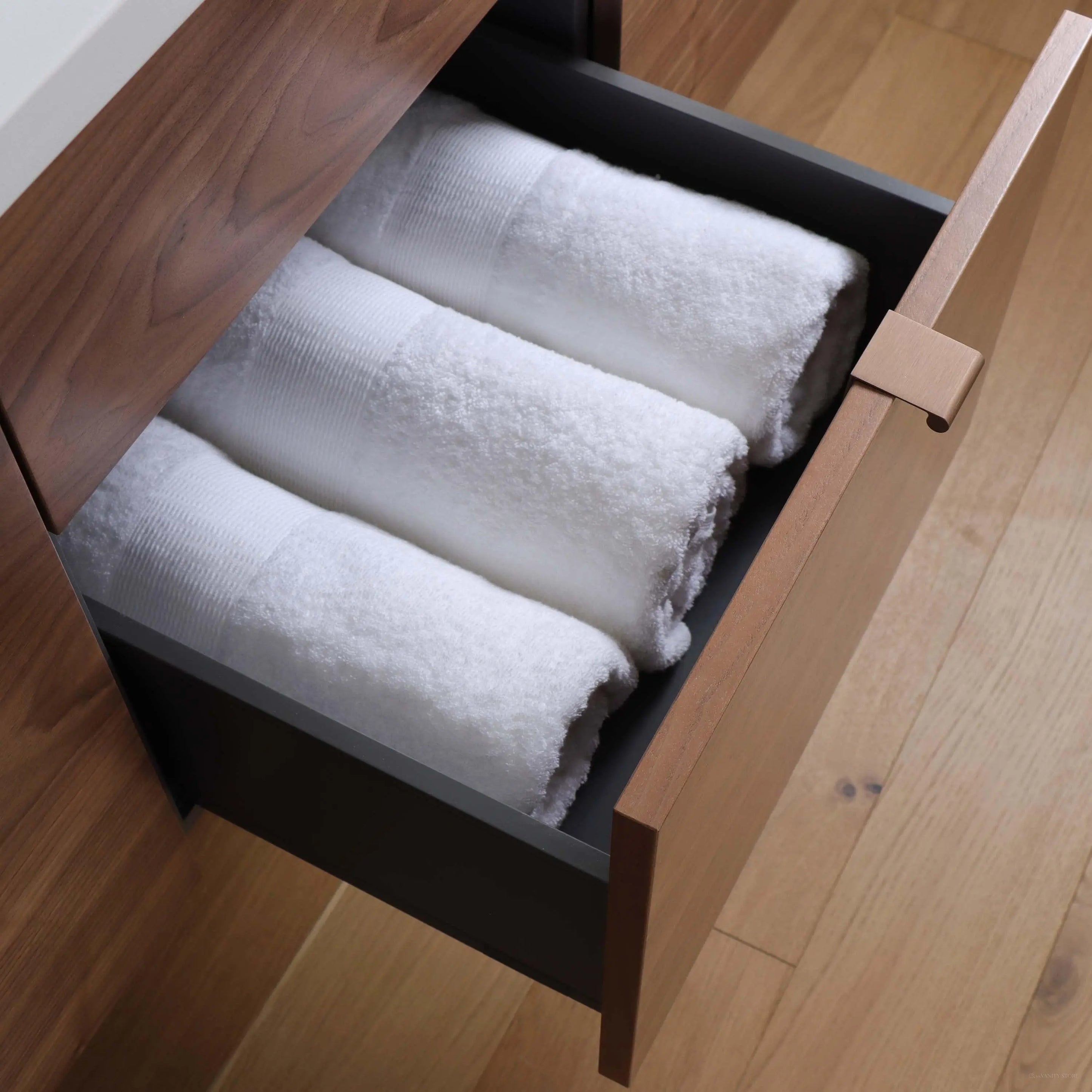 Austin 72" Wall Mount American Black Walnut Bathroom Vanity, Double ...