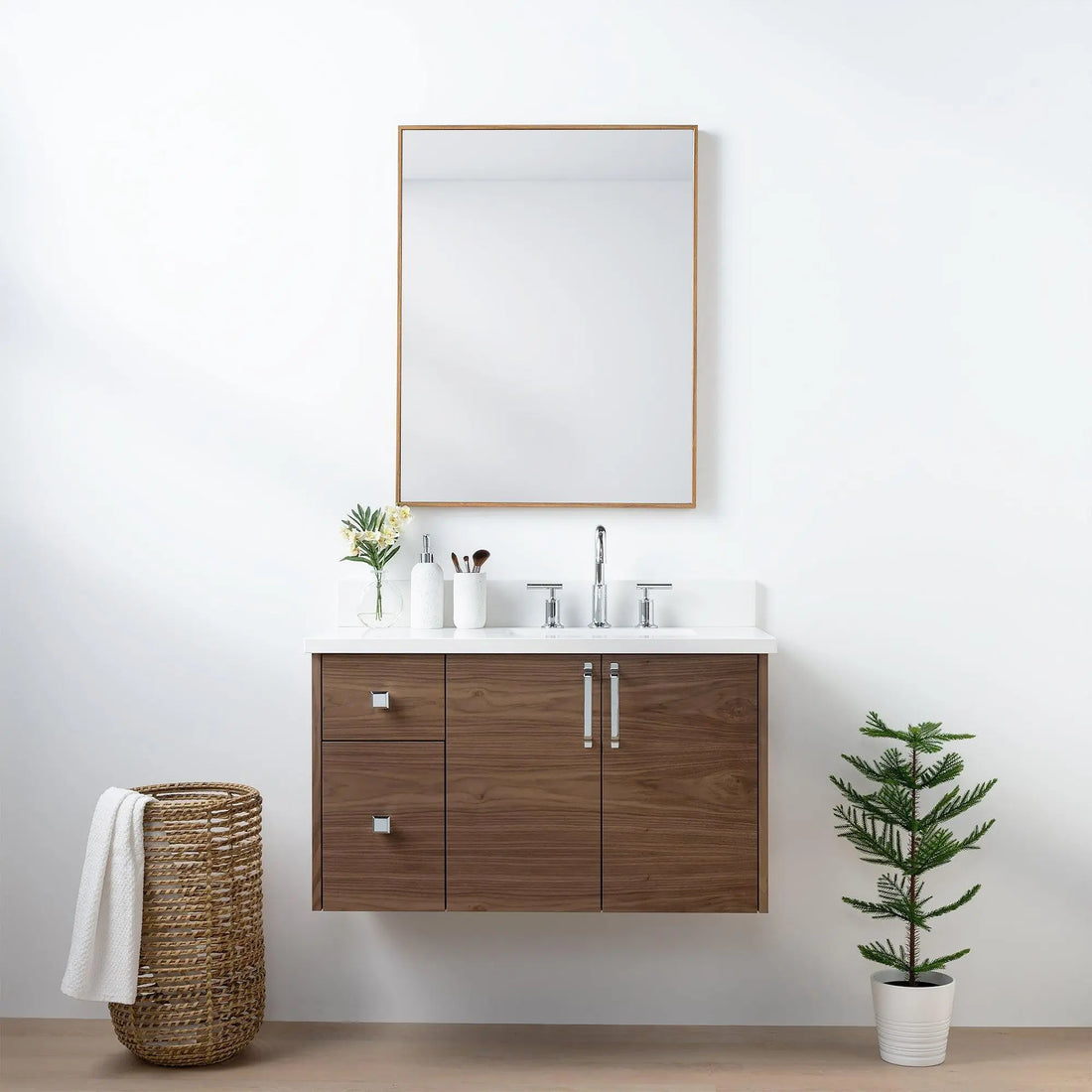 Narrow Bathroom Vanities | Space-Saving Styles | Free US Shipping ...