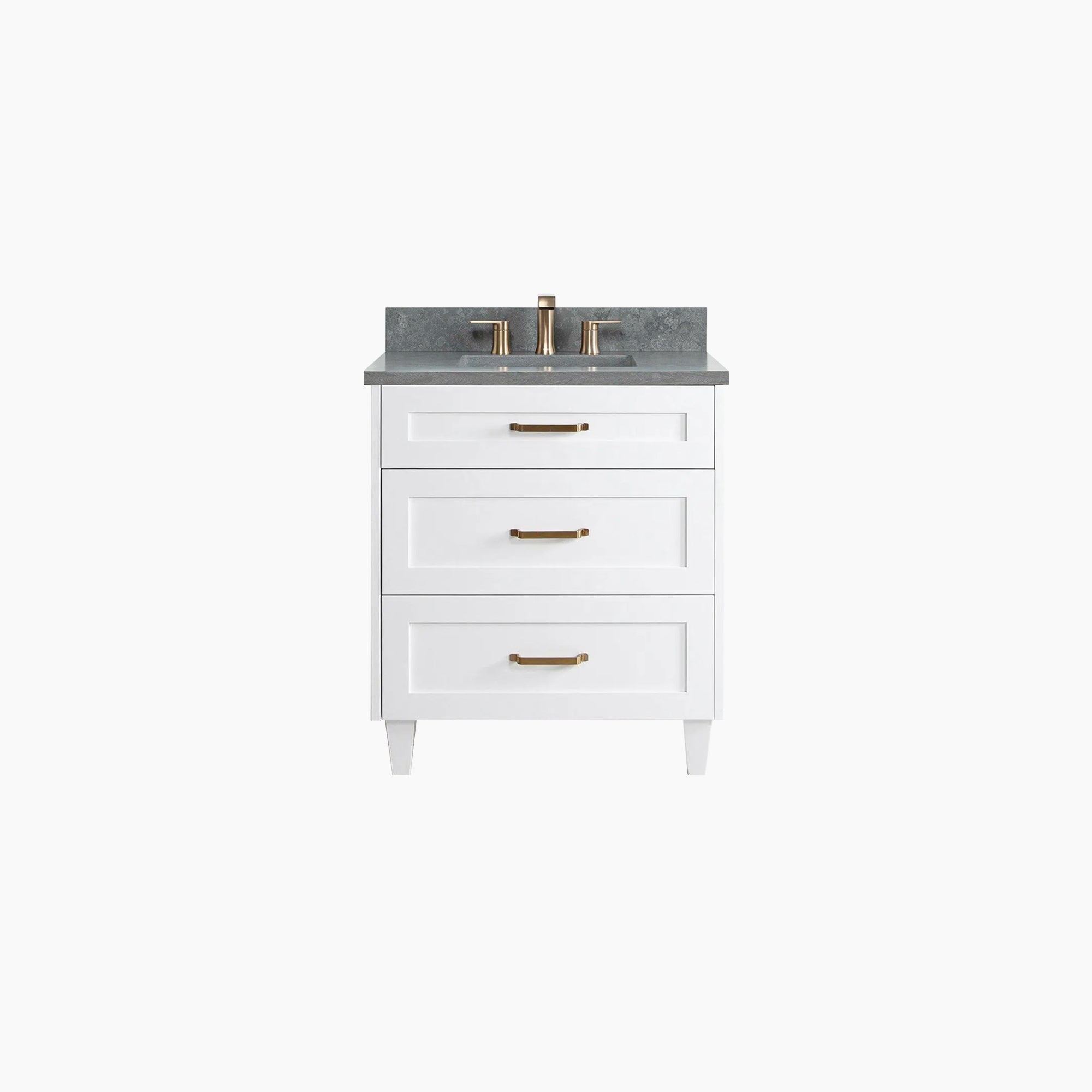 Bridgeport 30" Satin White Bathroom Vanity - Teodor Vanities United ...