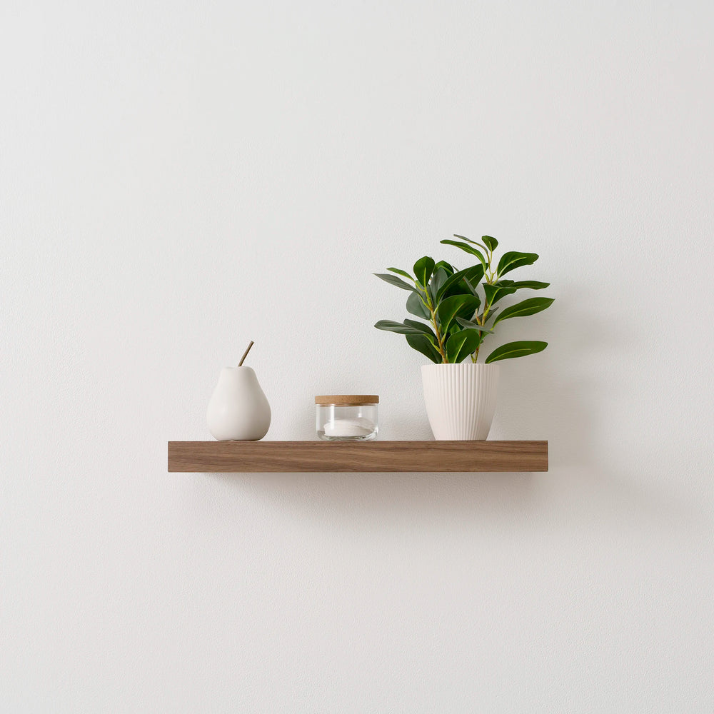 American Black Walnut Floating Shelf - Teodor Vanities United States