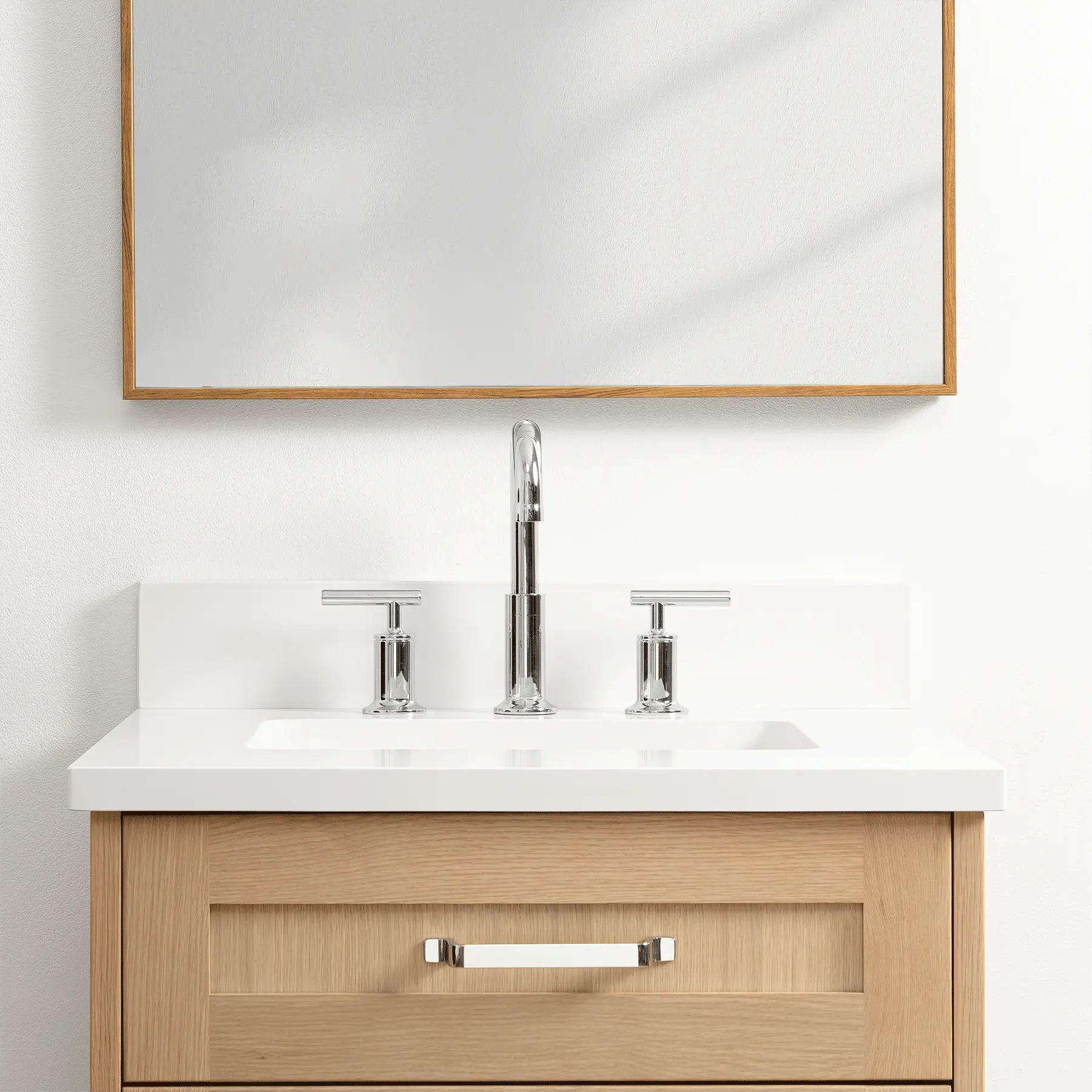 Bridgeport 24" White Oak Bathroom Vanity - Teodor Vanities United ...