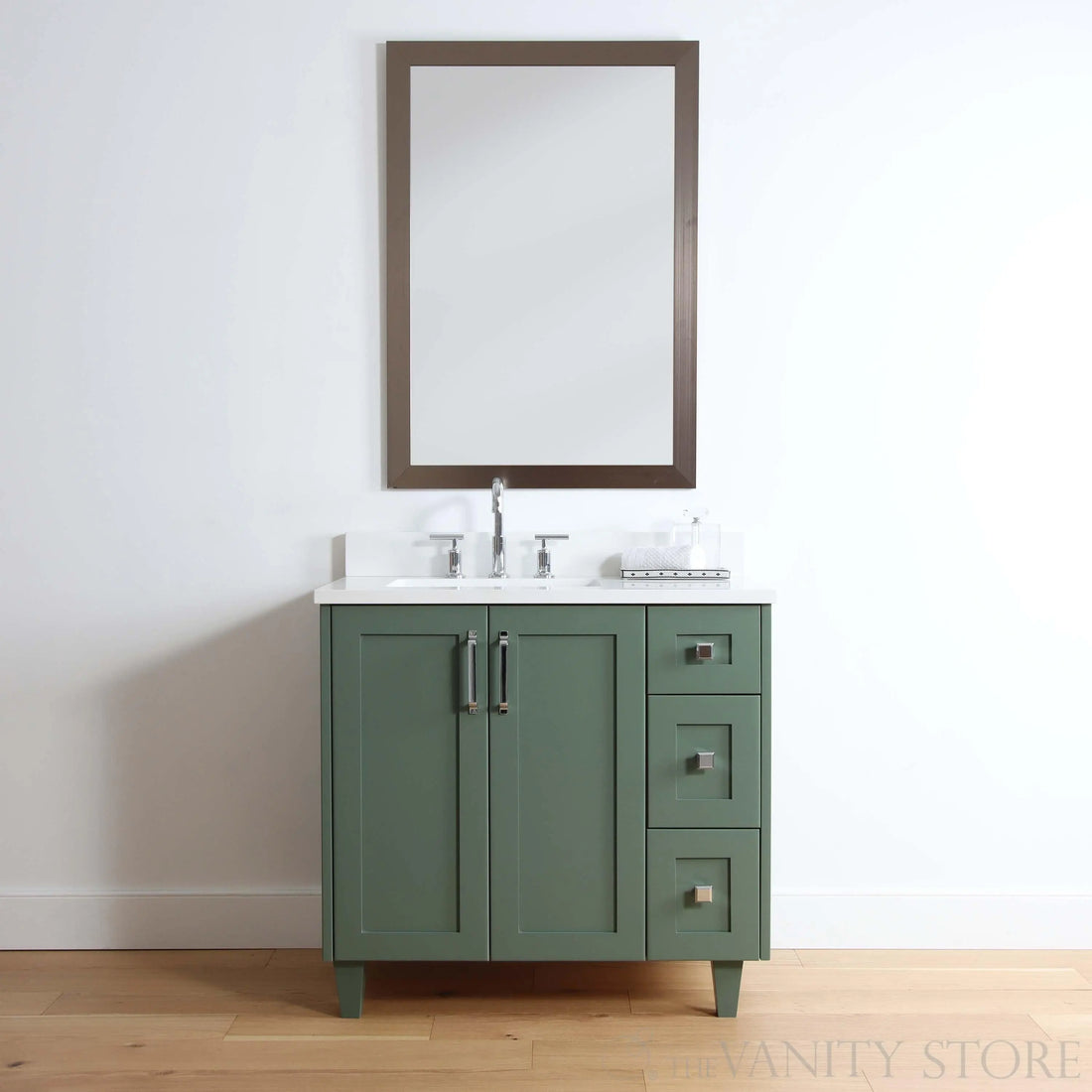 Green Vanities for Bathrooms | Sizes 24" to 72" Available – Teodor ...