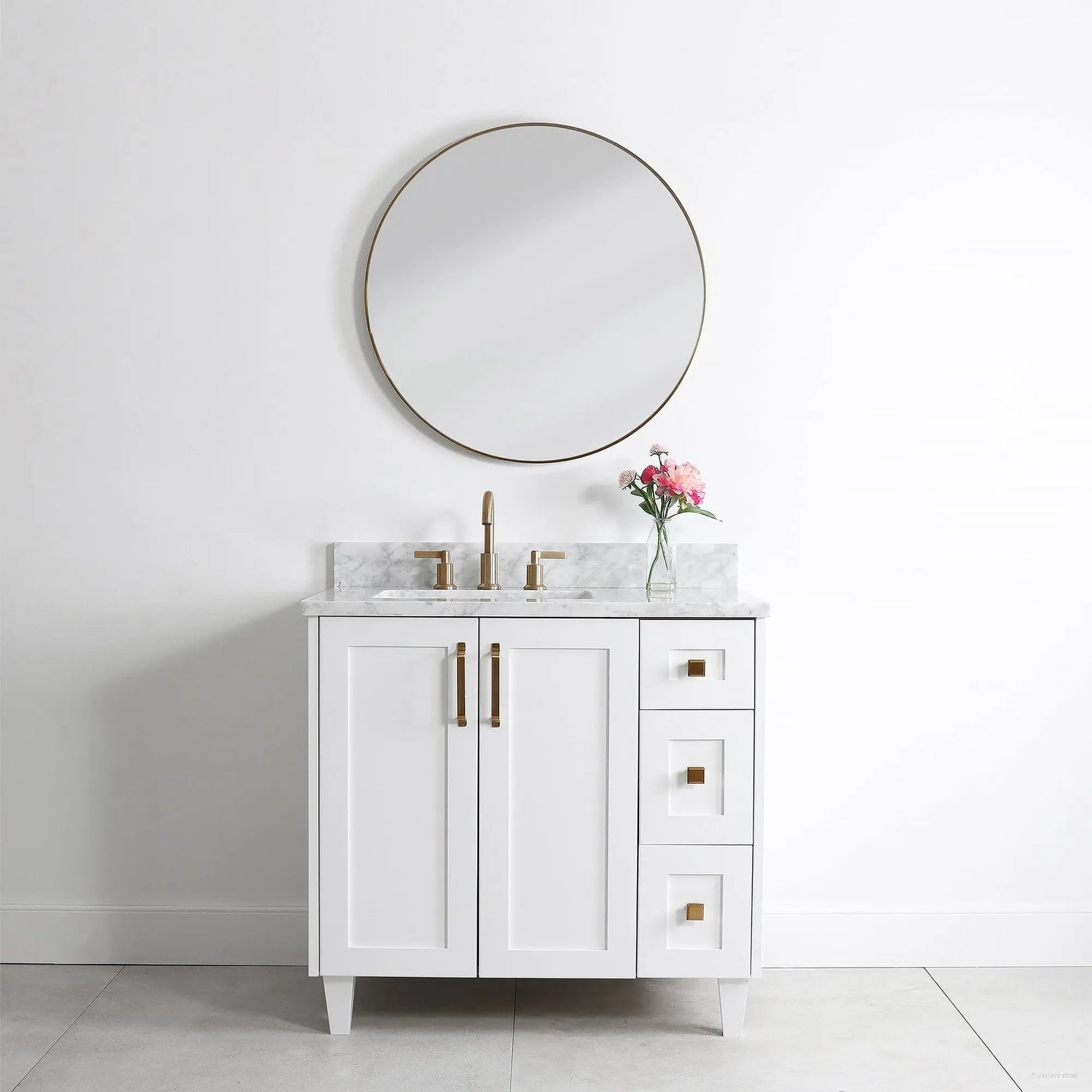 White Bathroom Vanities in All Sizes | Free US Shipping – Teodor ...
