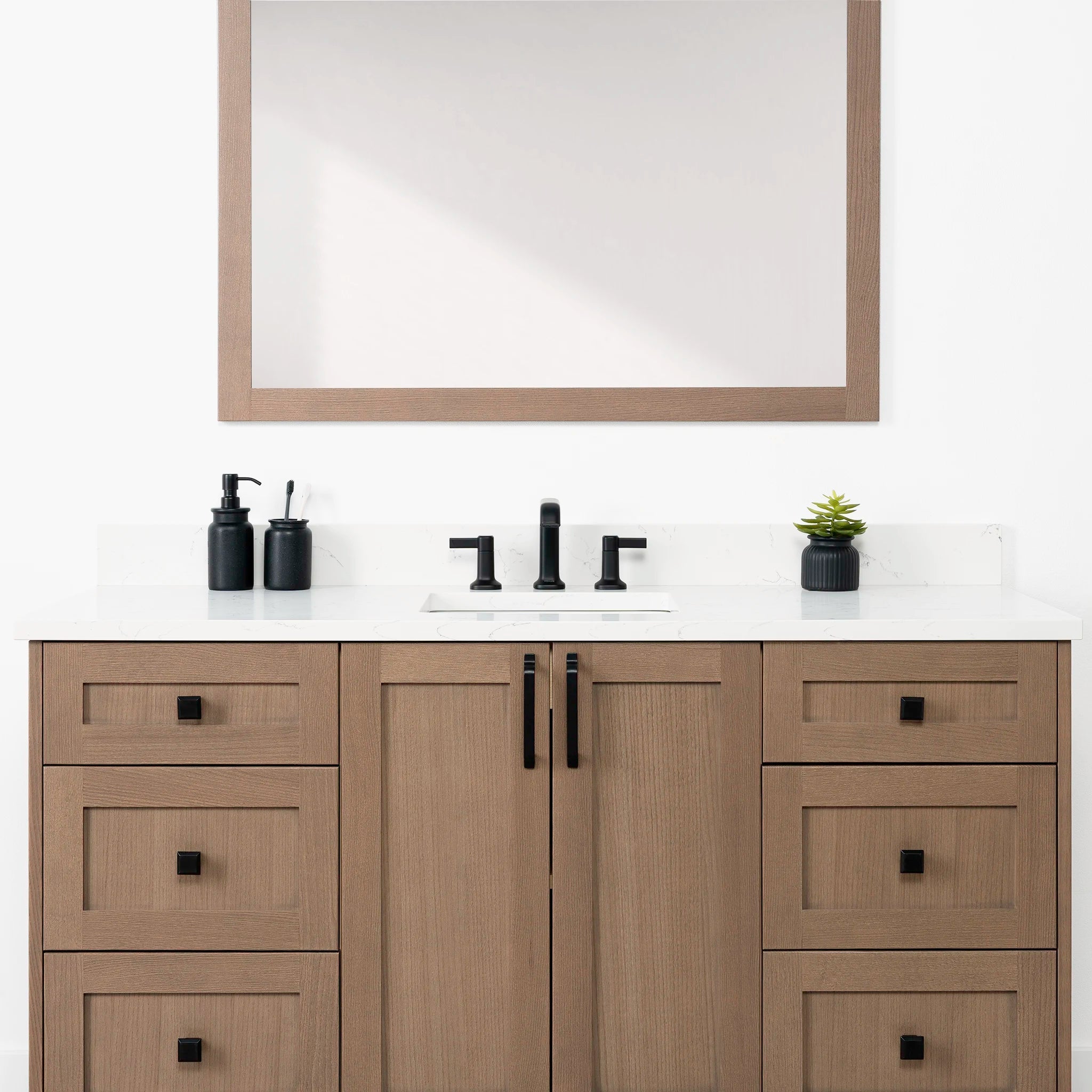 Bridgeport 60" Almond Coast Bathroom Vanity - Teodor Vanities United ...