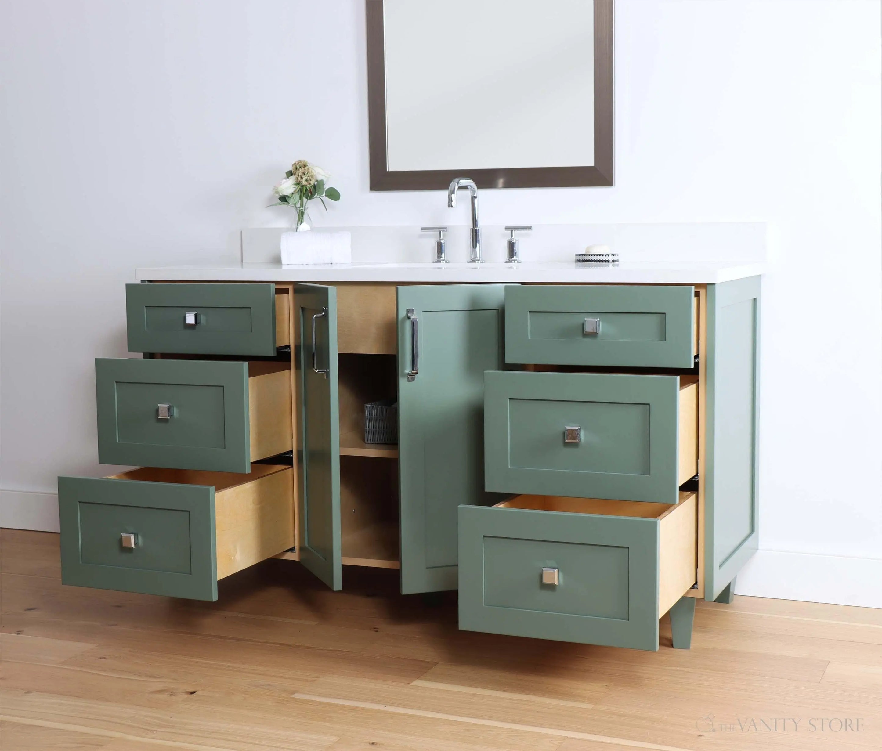 Sage Green Vanity Bathroom