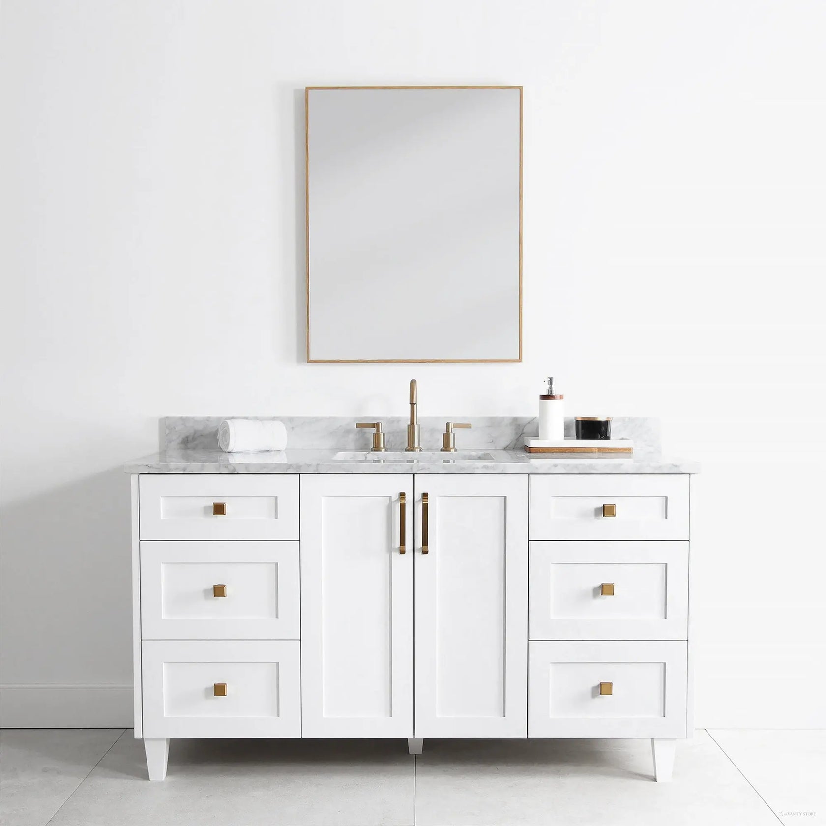 White Bathroom Vanities in All Sizes | Free US Shipping – Teodor ...