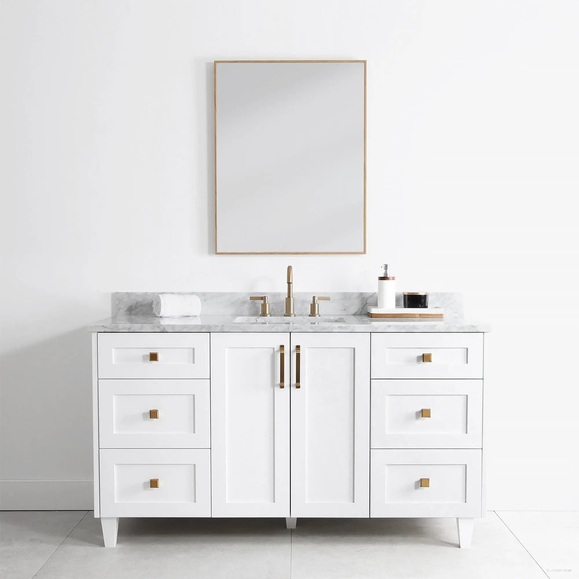 White Bathroom Vanities in All Sizes | Free US Shipping – Teodor ...