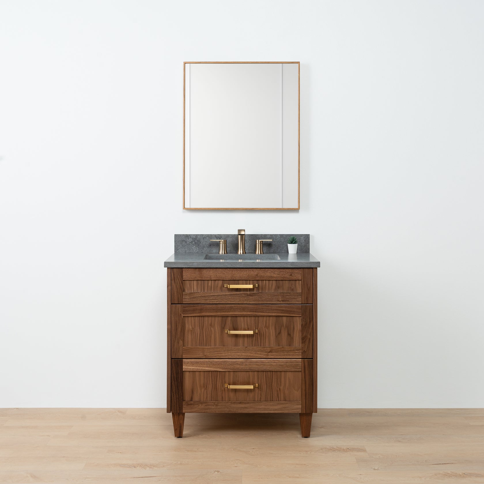 Bridgeport 30" American Black Walnut Bathroom Vanity - All Drawers ...
