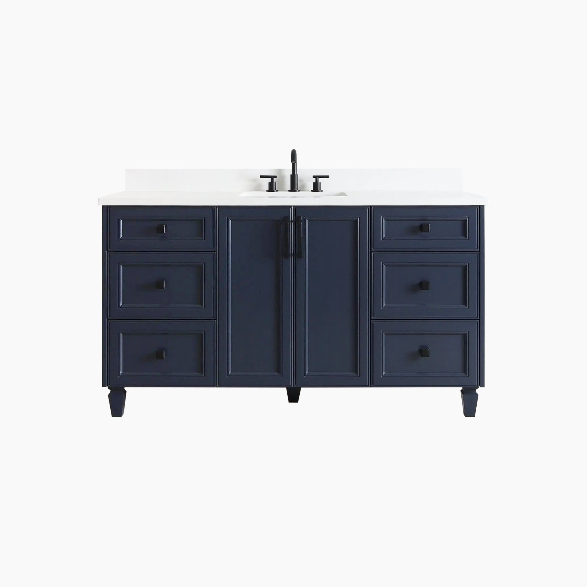 Davenport 60" Pacific Blue Bathroom Vanity - Teodor Vanities United ...