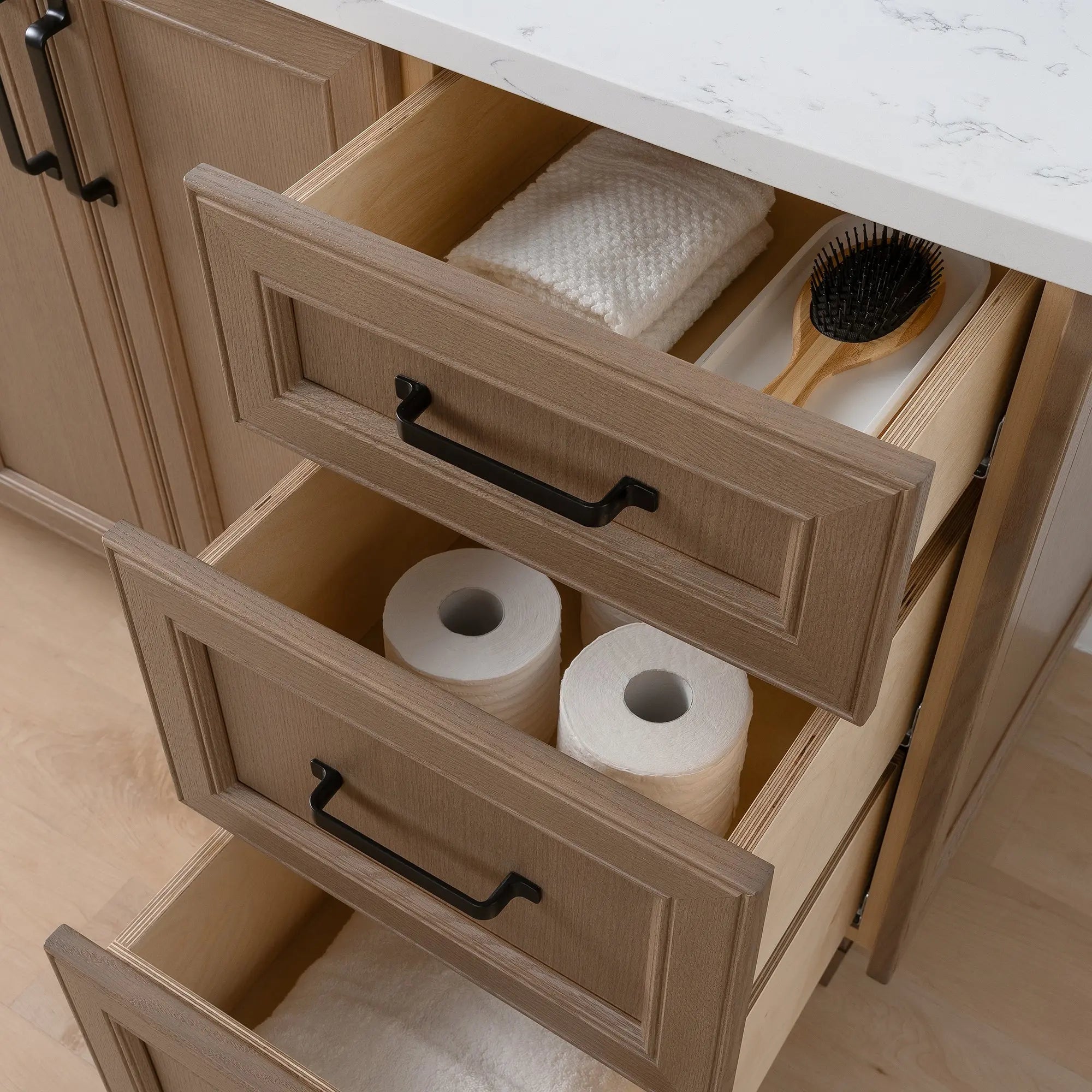 Davenport 60" Almond Coast Bathroom Vanity - Teodor Vanities United ...