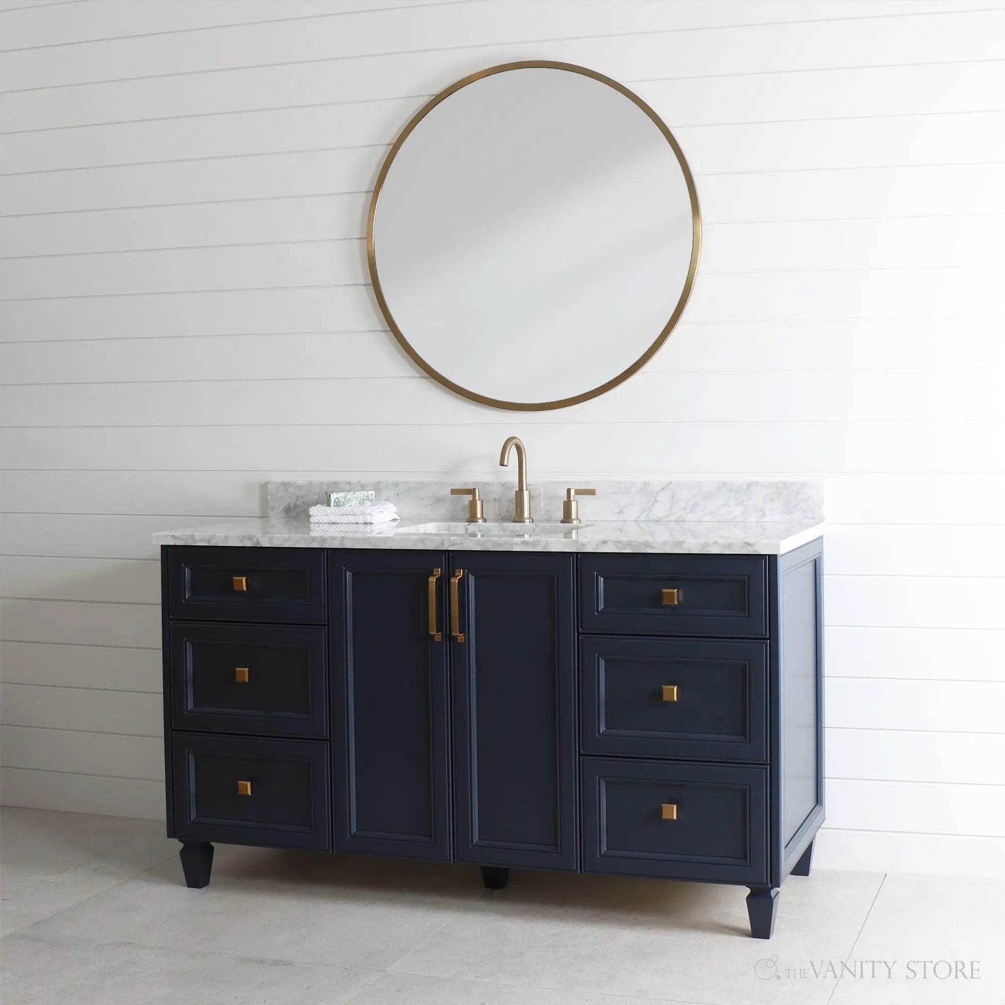 Davenport 60" Pacific Blue Bathroom Vanity - Teodor Vanities United ...