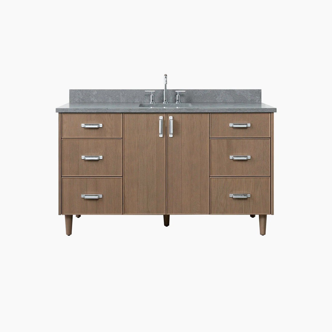 Malibu 60" Almond Coast Bathroom Vanity - Teodor Vanities United ...