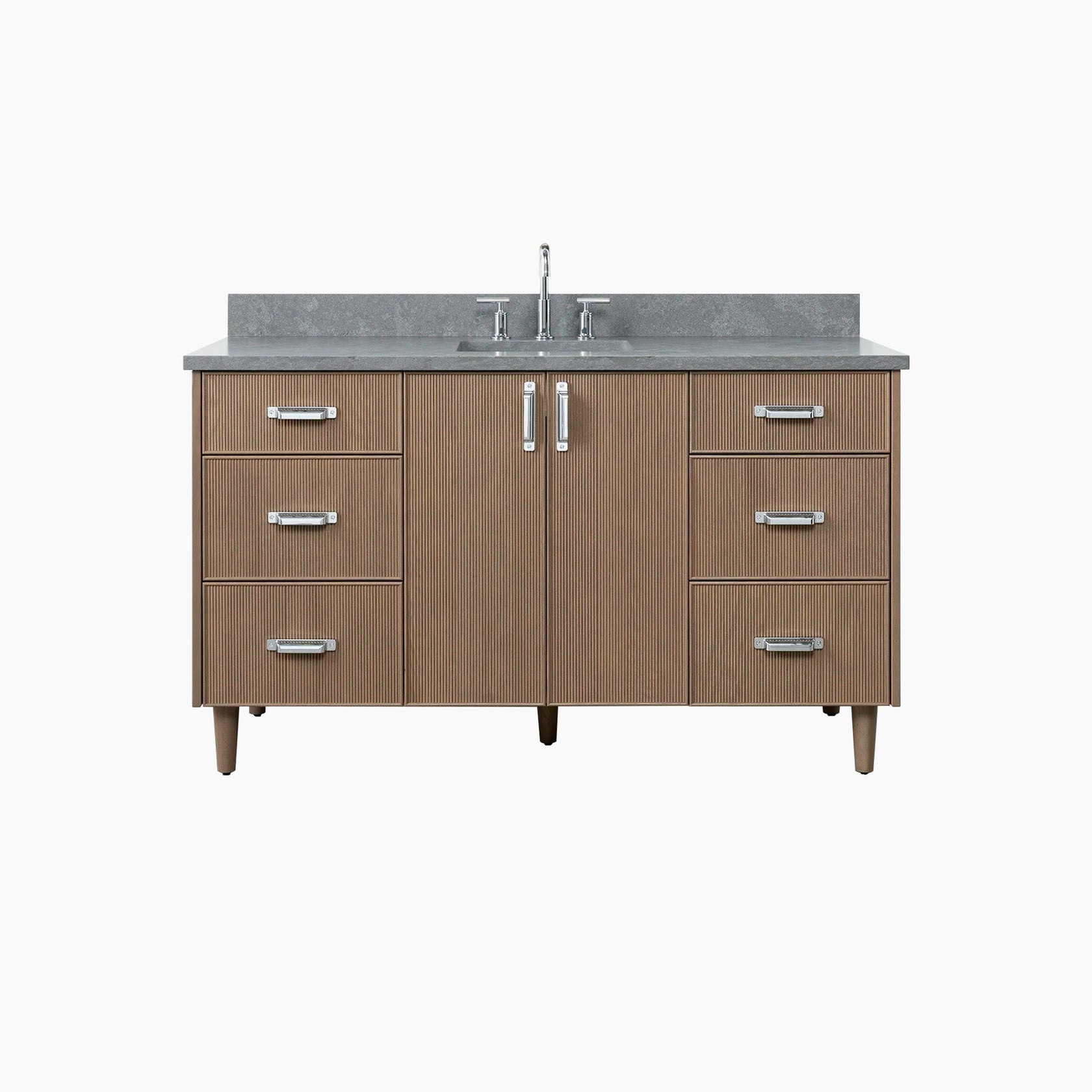 Malibu 60" Almond Coast Bathroom Vanity - Teodor Vanities United ...
